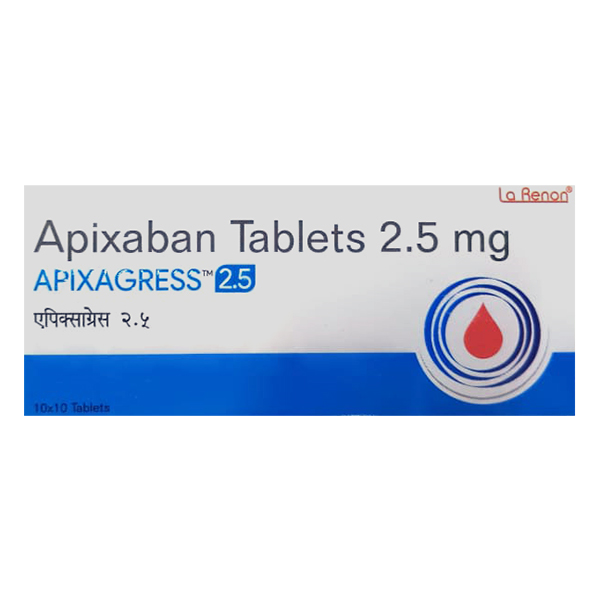 Apixagress 2.5mg Tablet - Uses, Price, Side Effects, Substitute