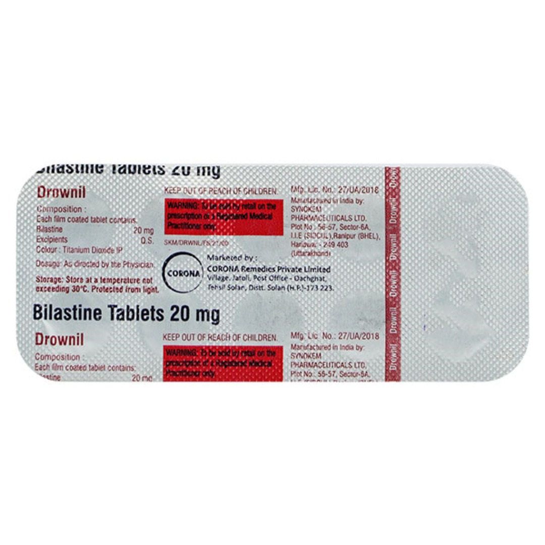 Drownil 20 Tablet - Uses, Price, Side Effects, Substitute