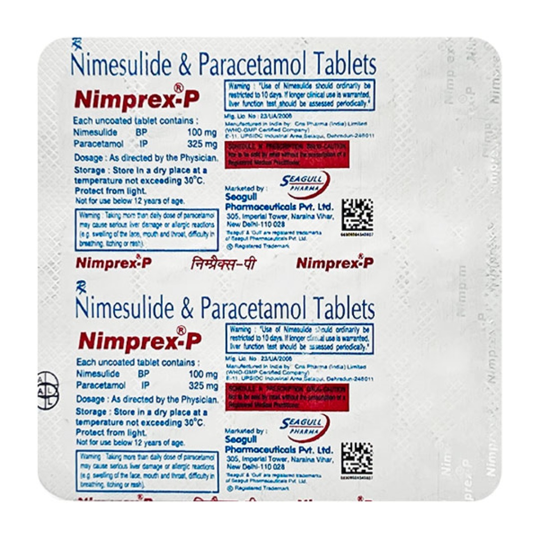 Nimprex-P Tablet - Uses, Price, Side Effects, Substitute