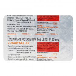 Losartas 50 Tablet - Uses, Price, Side Effects, Substitute