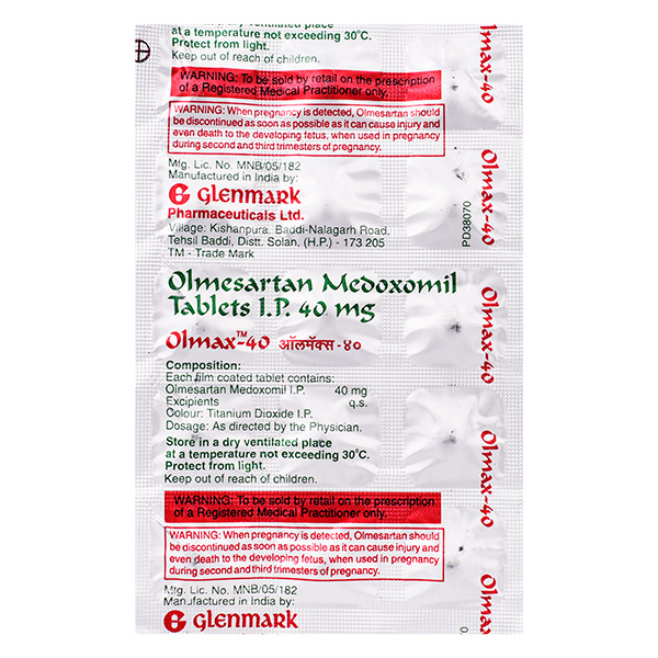 Olmax 40 Tablet - Uses, Price, Substitute, Side Effects and Benefits