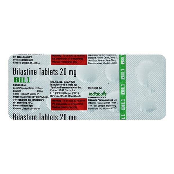Bil 20mg Tablet - Uses, Price, Side Effects, Substitute