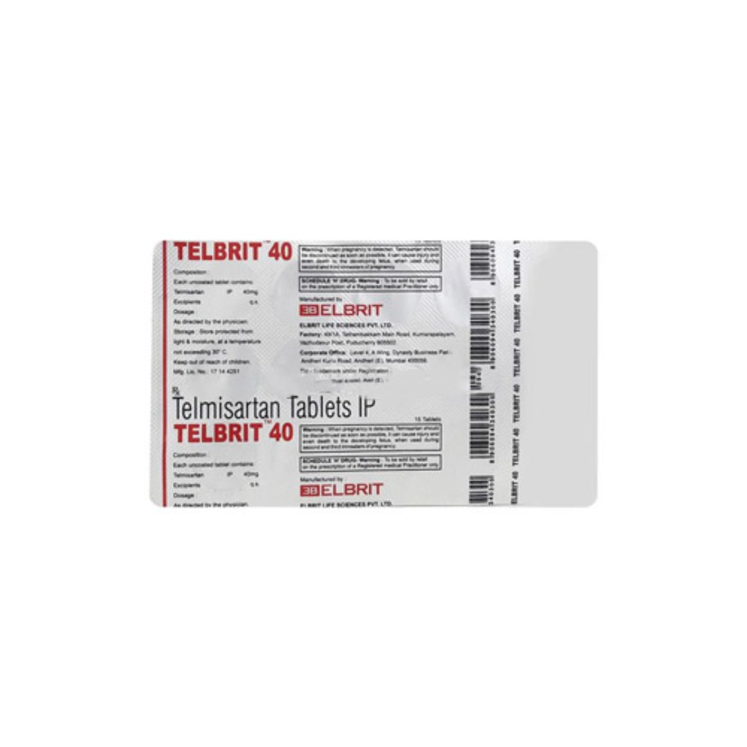 Telbrit 40 Tablet - Uses, Price, Side Effects, Substitute