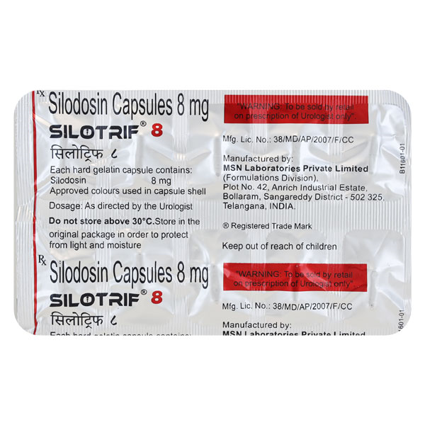 Silotrif 8 Capsule - Uses, Price, Side Effects, Substitute