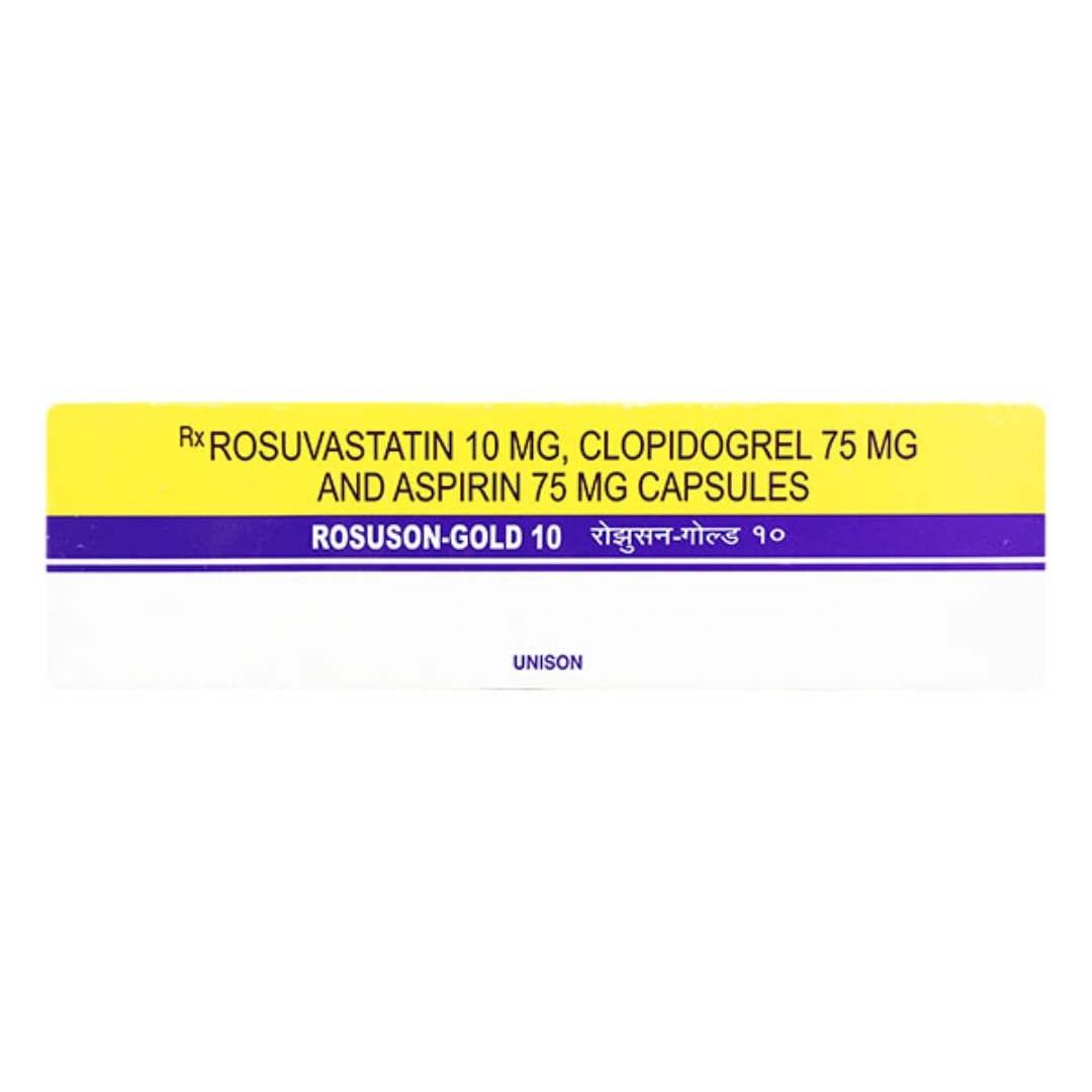 Rosuson Gold 75mg/10mg/75mg Capsule - Uses, Price, Substitute, Side ...