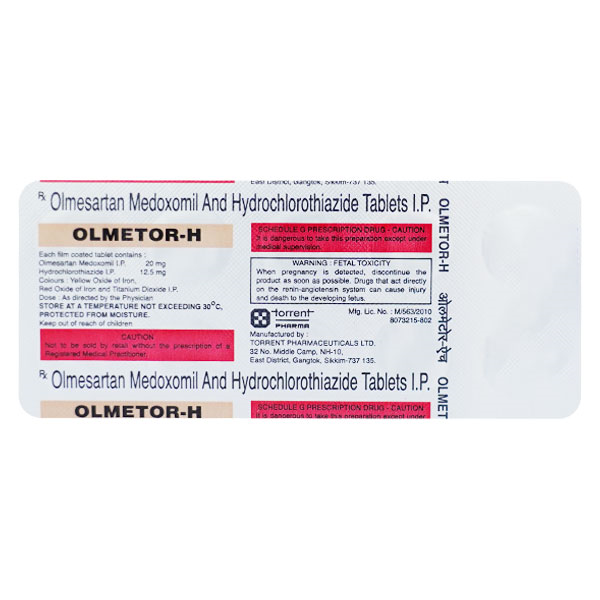 Olmetor-H Tablet - Uses, Price, Side Effects, Substitute
