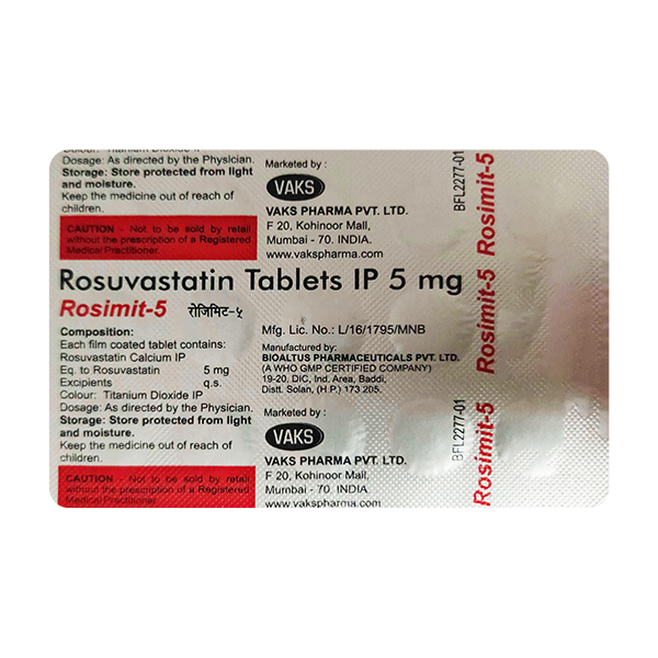 Rosimit 5mg Tablet - Uses, Price, Side Effects, Substitute