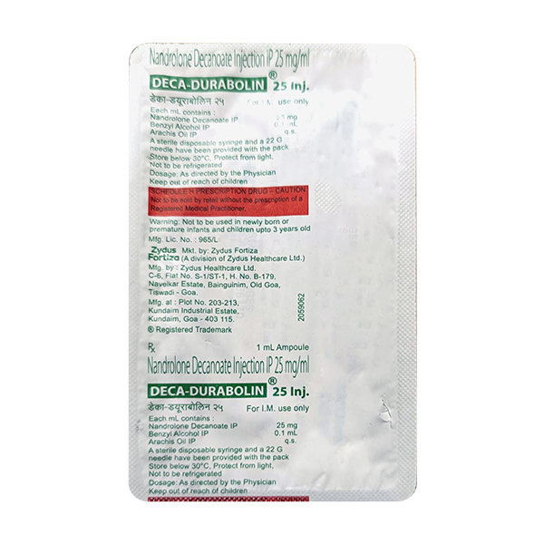 Deca-Durabolin 25 Injection - Uses, Price, Side Effects, Substitute