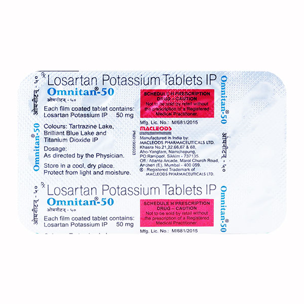 Omnitan 50 Tablet - Uses, Price, Side Effects, Substitute