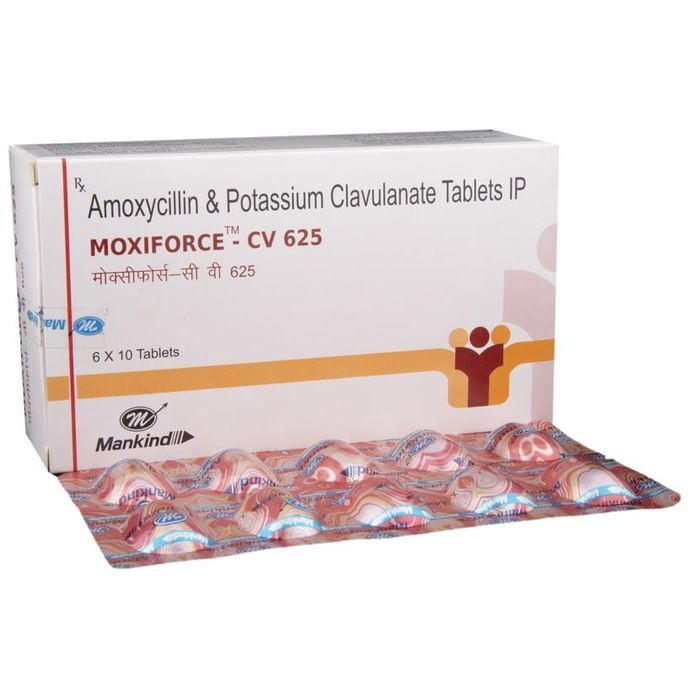 Moxiforce-CV 625 Tablet - Uses, Price, Side Effects, Substitute