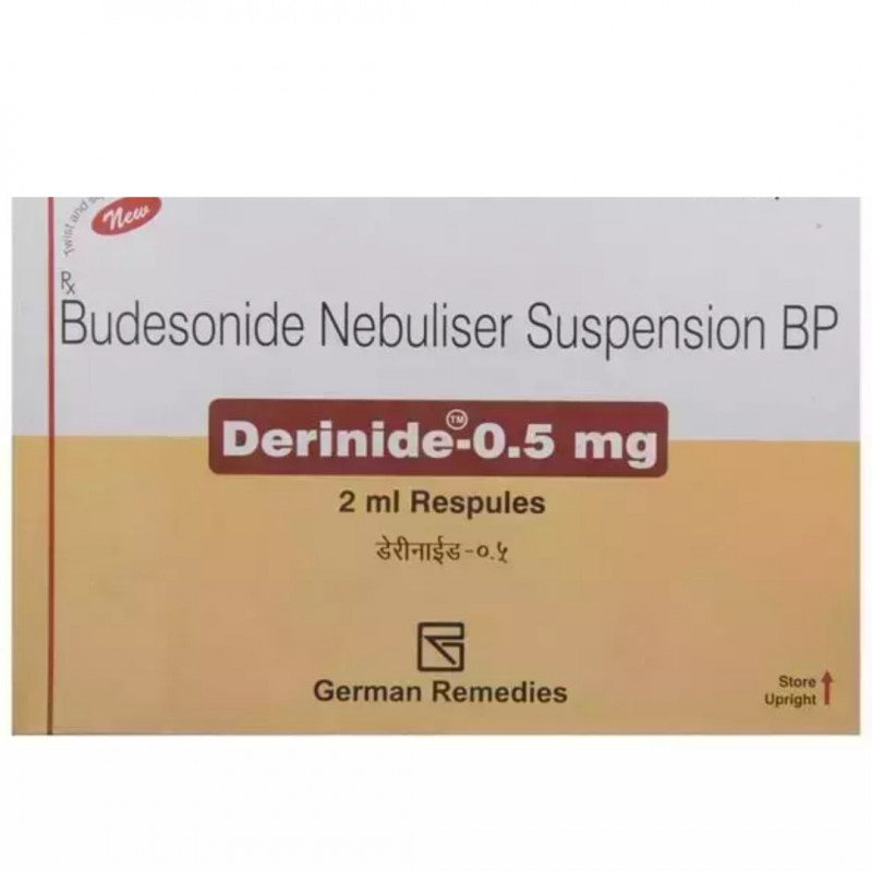 Derinide 0.5mg Respules (2ml Each) - Uses, Price, Substitute, Side ...