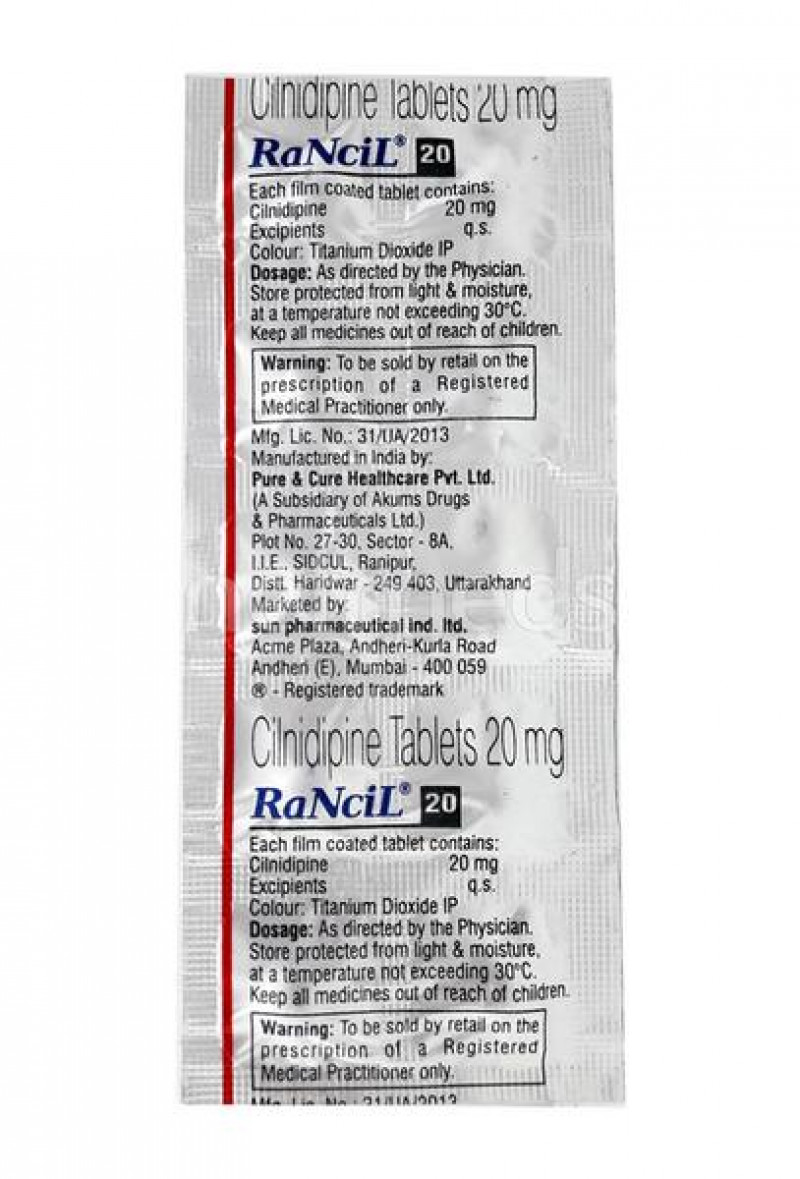 Rancil 20 Tablet - Uses, Price, Substitute, Side Effects and Benefits