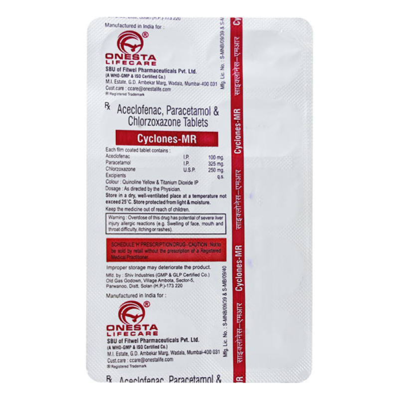 Cyclones-MR Tablet - Uses, Price, Substitute, Side Effects and Benefits