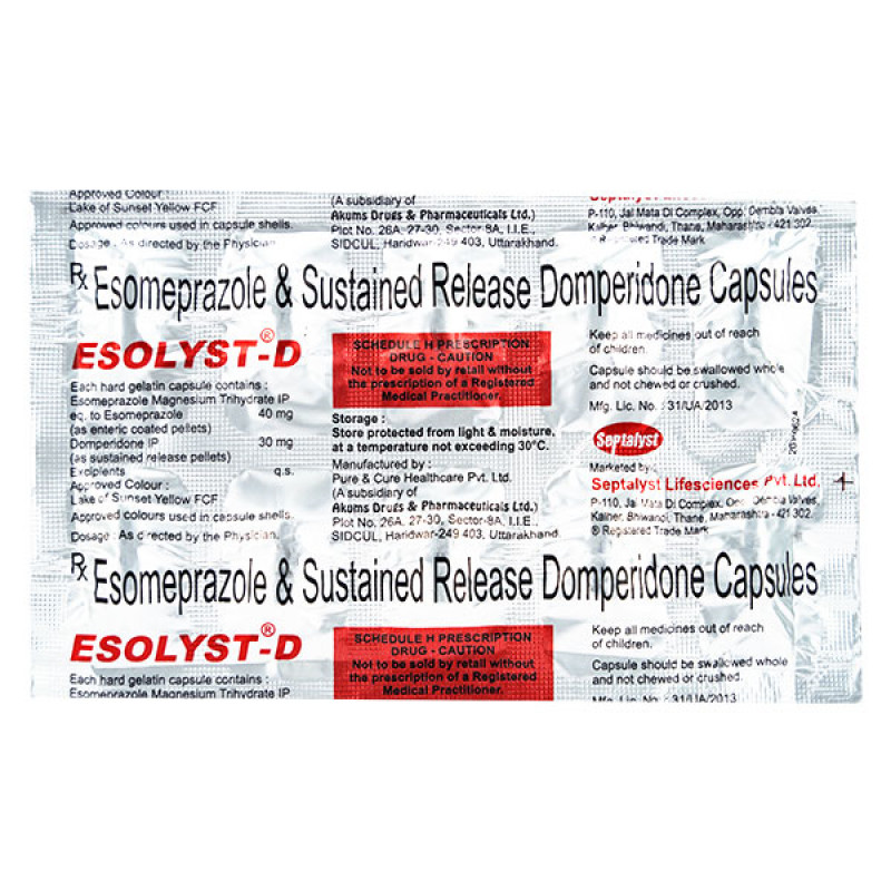 Esolyst-D Capsule SR - Uses, Price, Substitute, Side Effects and Benefits