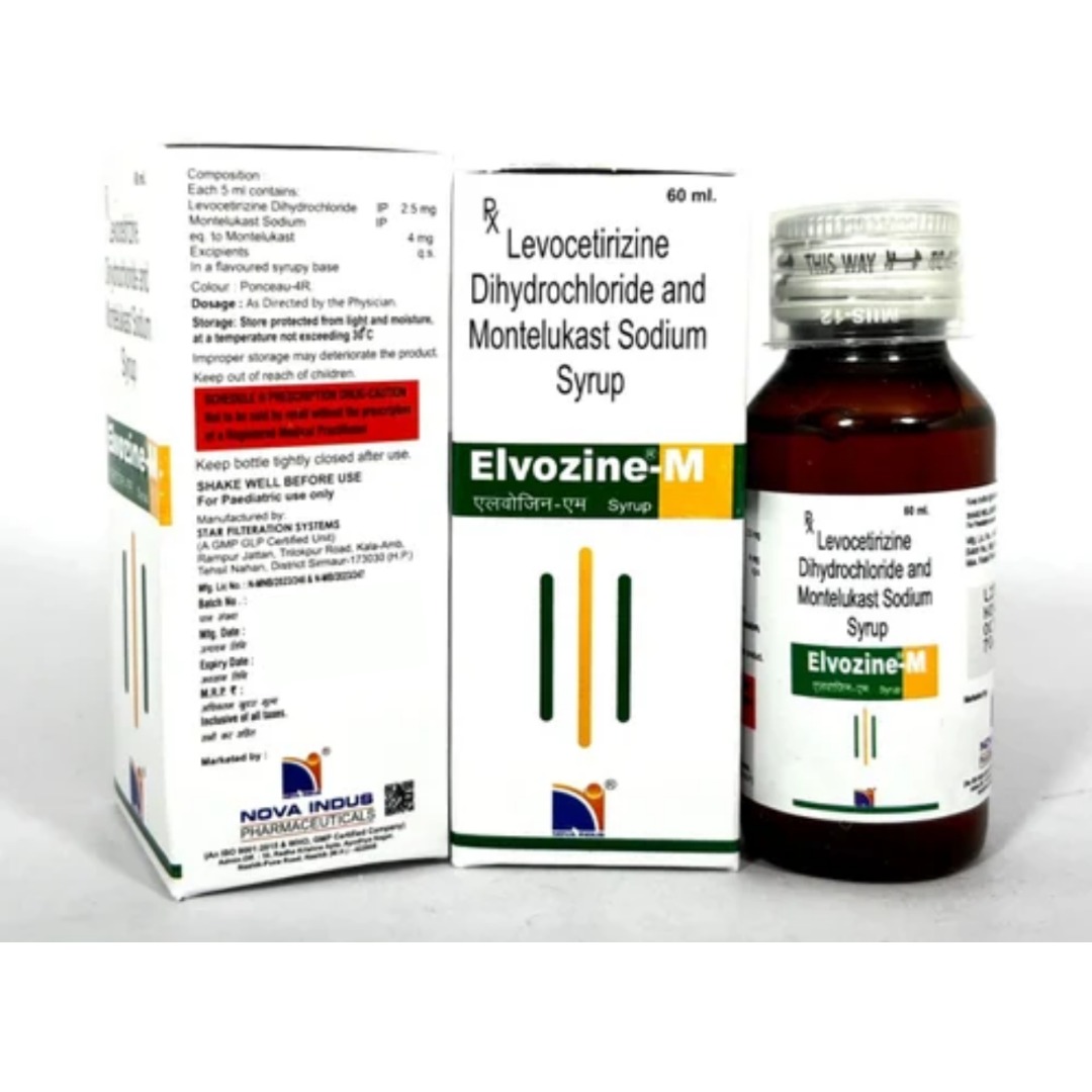 Elvozine-M Syrup - Uses, Price, Side Effects, Substitute
