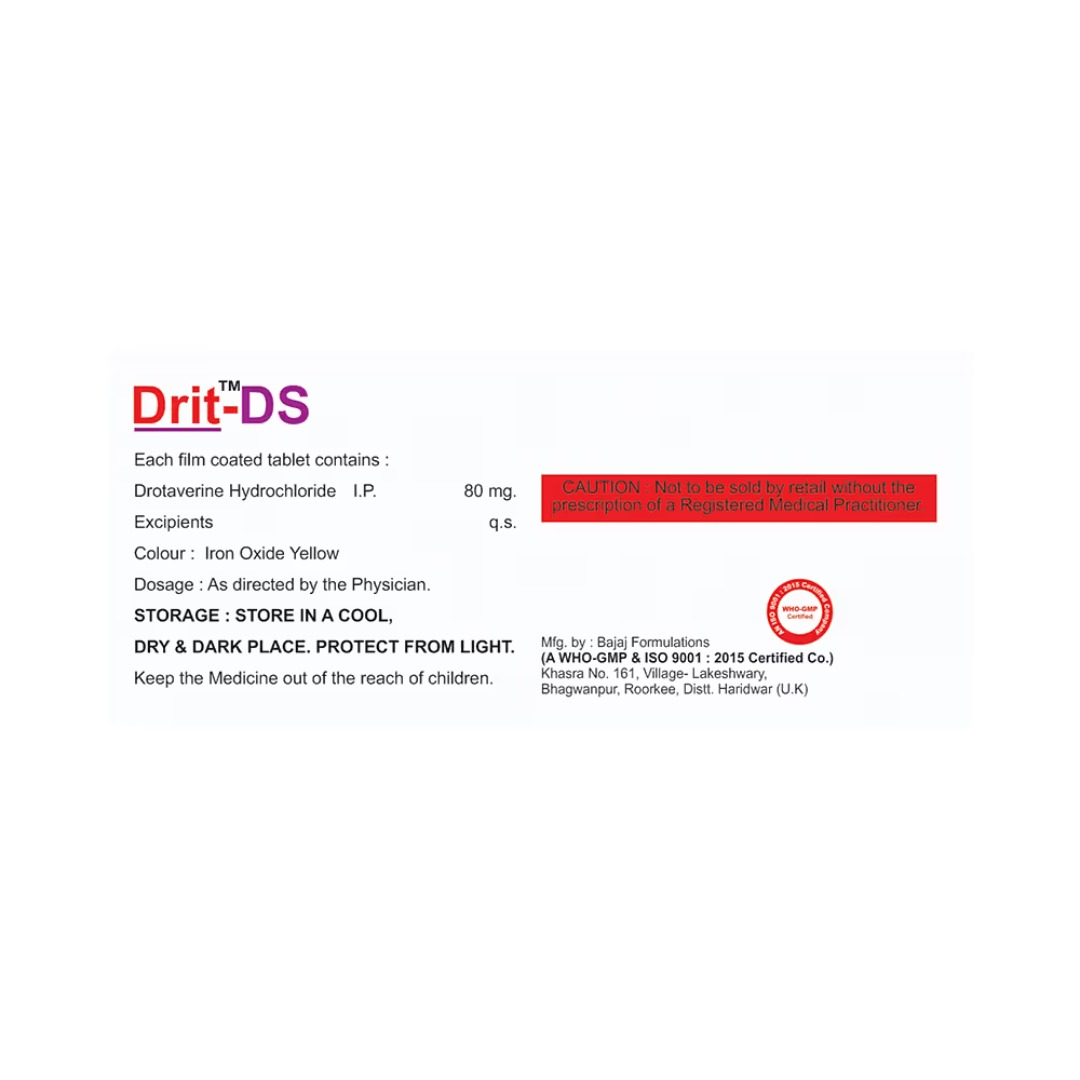 Drit-DS Tablet - Uses, Price, Side Effects, Substitute