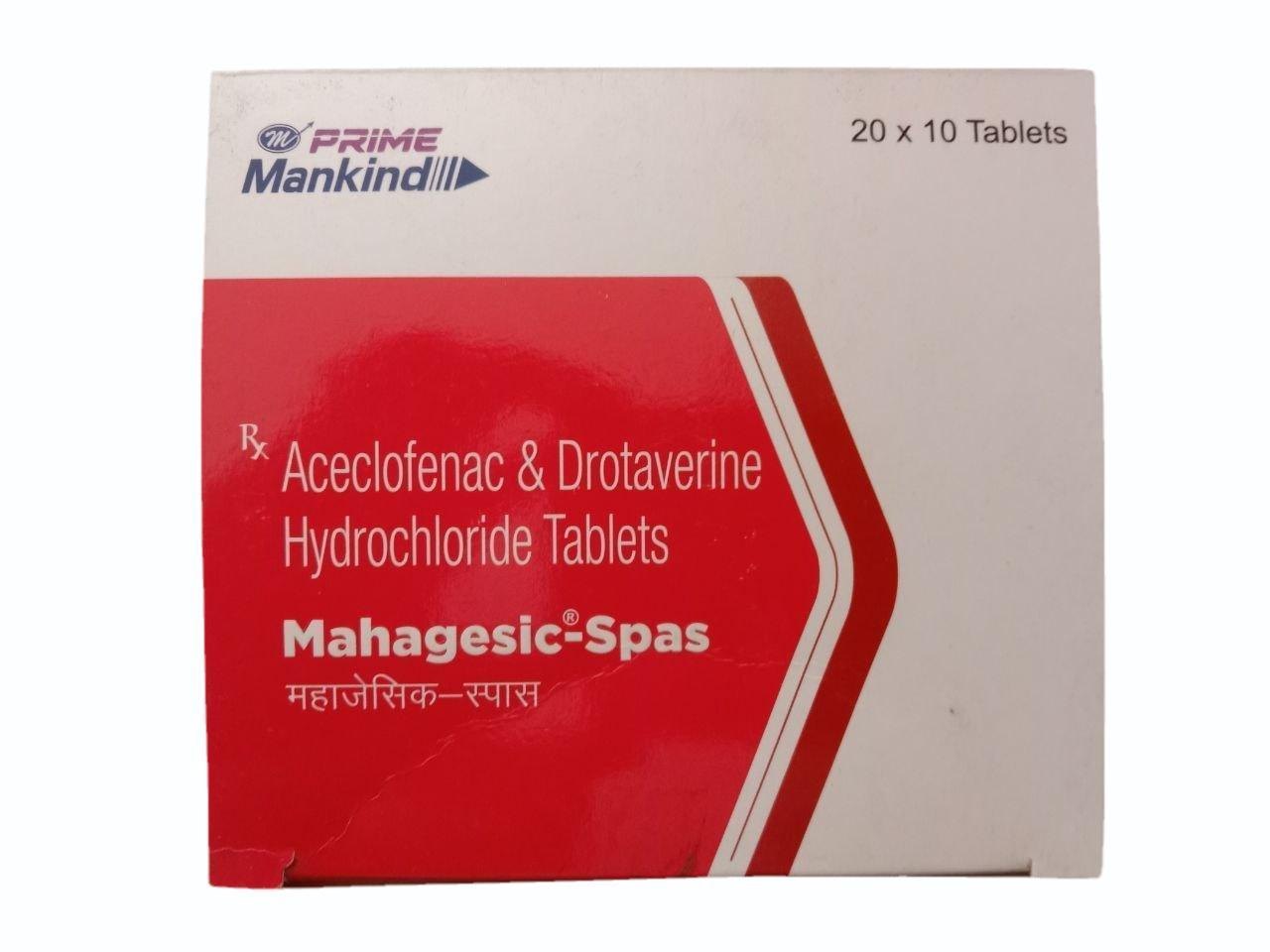 Mahagesic Spas 80mg/100mg Tablet - Uses, Price, Side Effects, Substitute