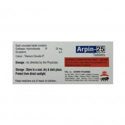 Arpin 25 Tablet - Uses, Price, Side Effects, Substitute