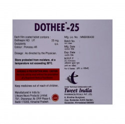 Dothee 25 Tablet - Uses, Price, Side Effects, Substitute