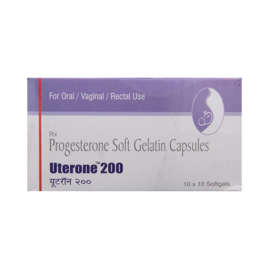 Uterone 200 Soft Gelatin Capsule - Uses, Price, Side Effects, Substitute