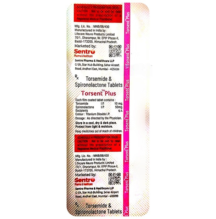 Torsent Plus Tablet - Uses, Price, Side Effects, Substitute