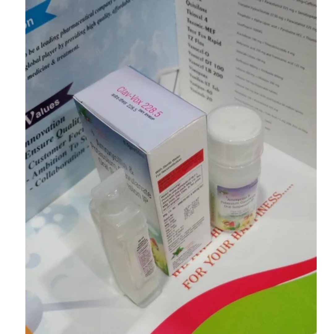 Clav-Vox 228.5 Dry Syrup - Uses, Price, Side Effects, Substitute