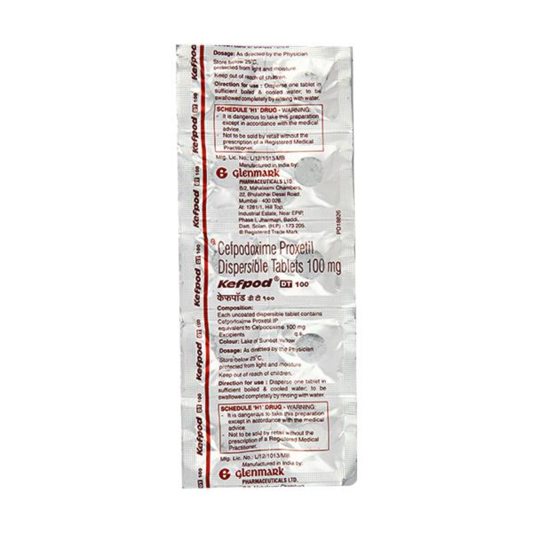 Kefpod DT 100 Tablet - Uses, Price, Side Effects, Substitute