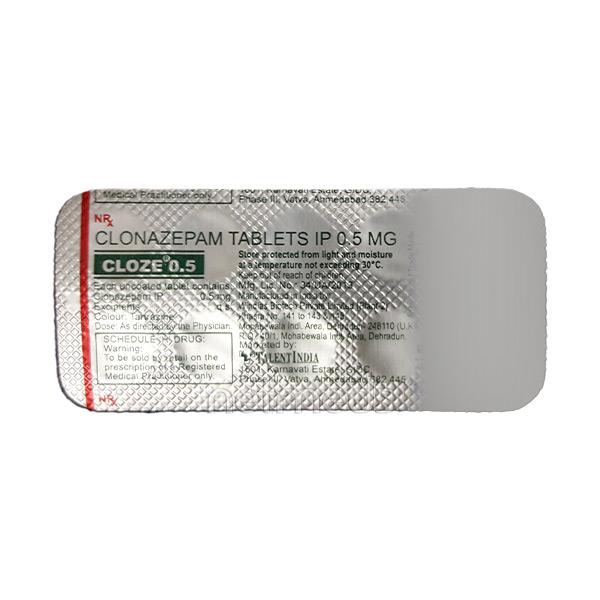 Cloze 0.5mg Tablet - Uses, Price, Side Effects, Substitute