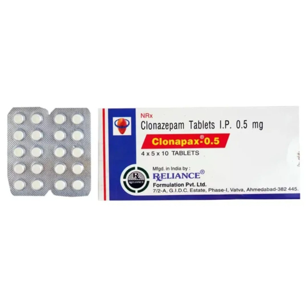 Clonapax 0.5mg Tablet - Uses, Price, Side Effects, Substitute