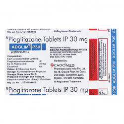 Adglim P 30mg Tablet - Uses, Price, Side Effects, Substitute