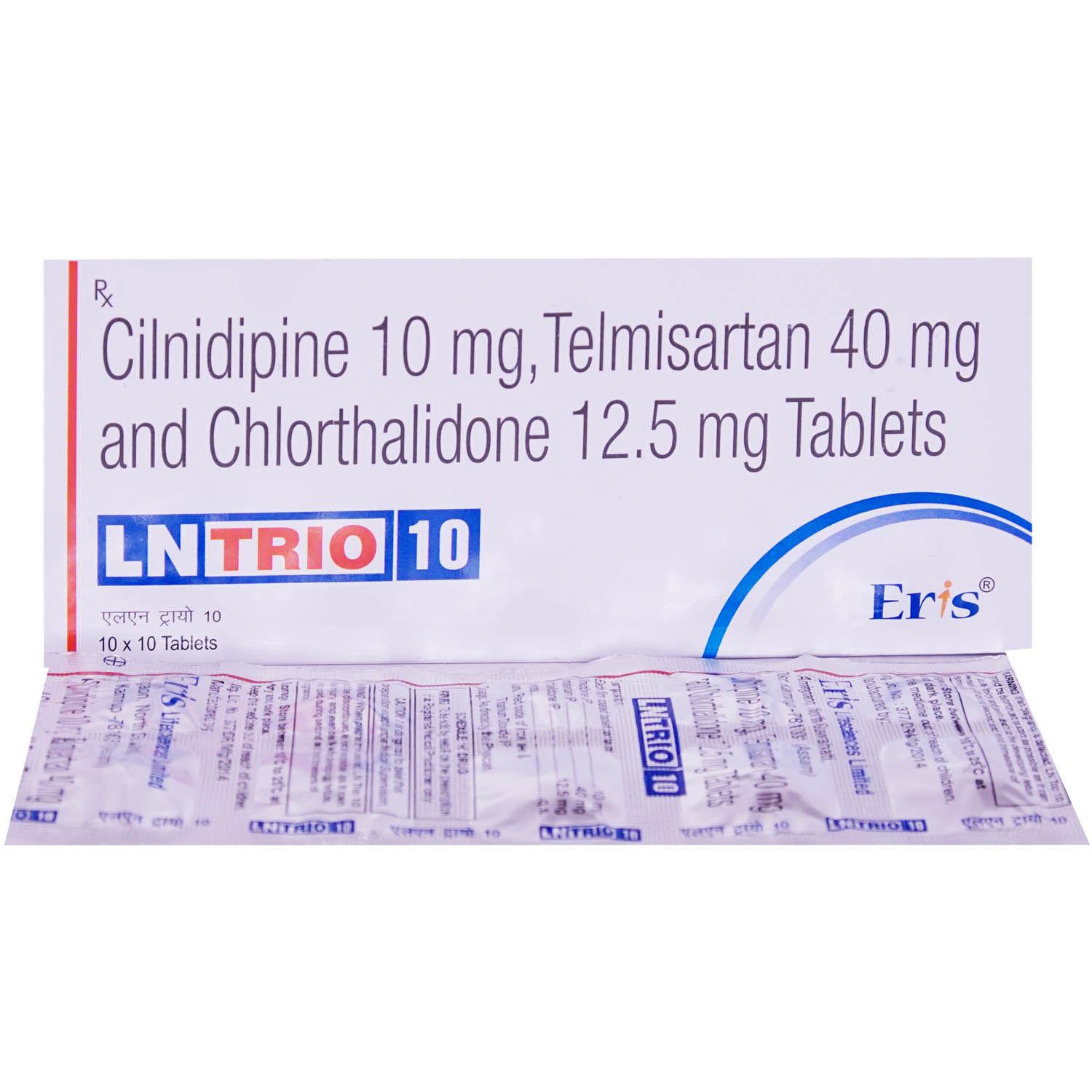 Ln Trio 40mg/10mg/6.25mg Tablet - Uses, Price, Side Effects, Substitute