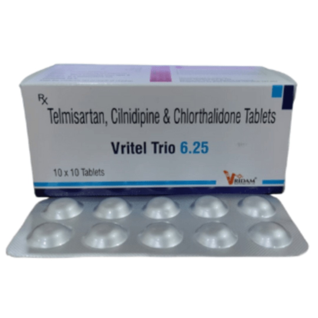 Vritel Trio 6.25 Tablet - Uses, Price, Side Effects, Substitute