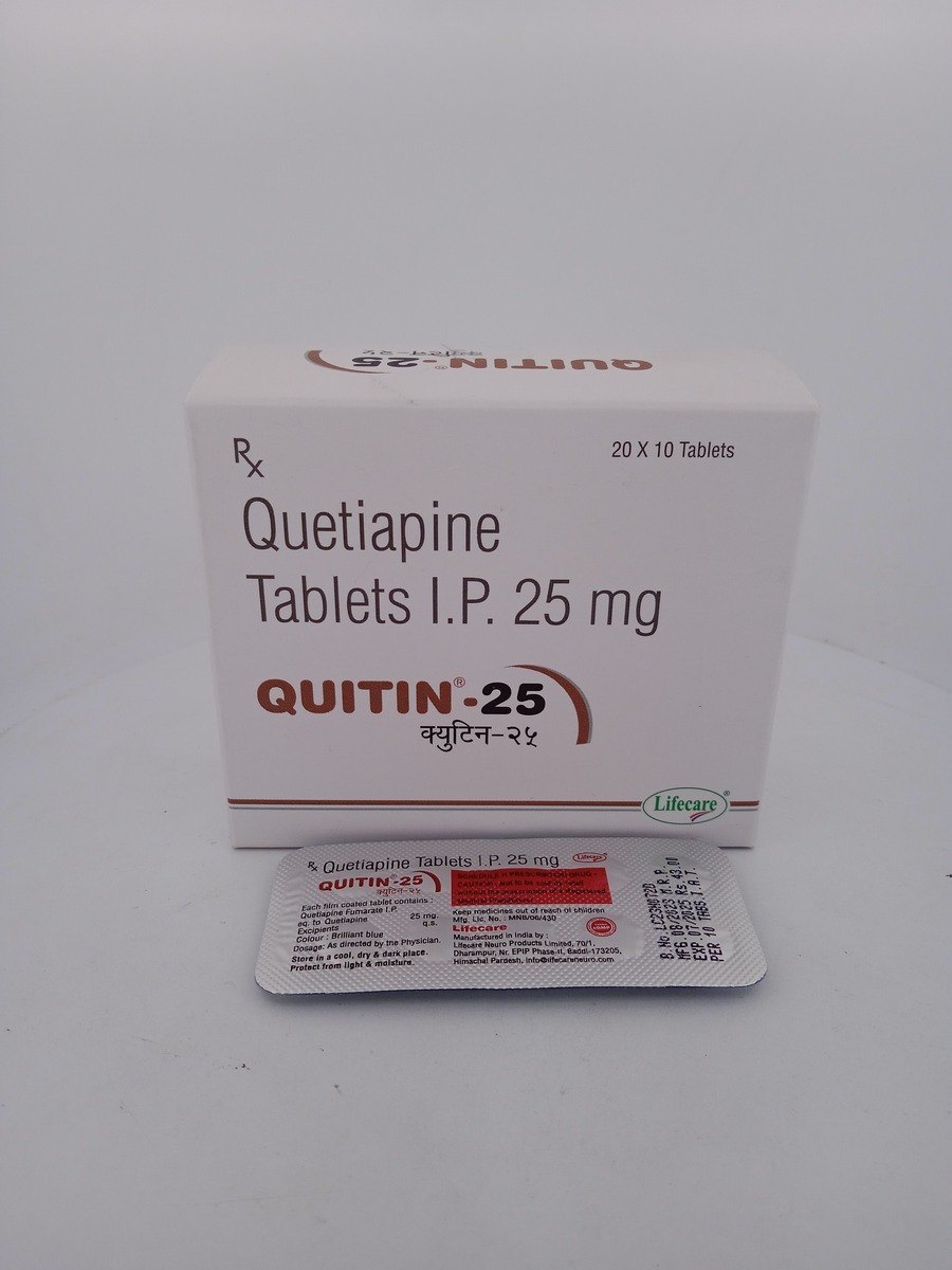 Quitin 25mg Tablet - Uses, Price, Side Effects, Substitute