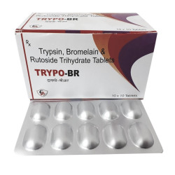 Trypo BR 90mg/48mg/100mg Tablet - Uses, Price, Side Effects, Substitute