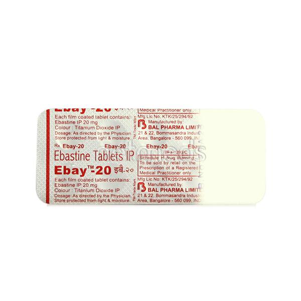 Ebay 20 Tablet - Uses, Price, Side Effects, Substitute
