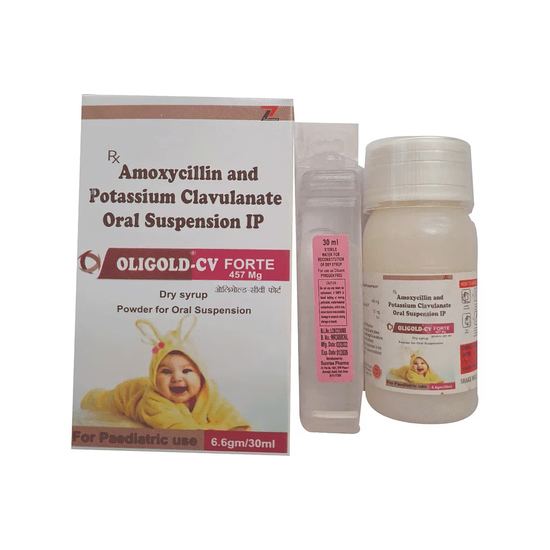 Oligold-CV Forte 457 Dry Syrup - Uses, Price, Side Effects, Substitute