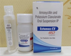 Estamox-CV 457 Oral Suspension - Uses, Price, Side Effects, Substitute