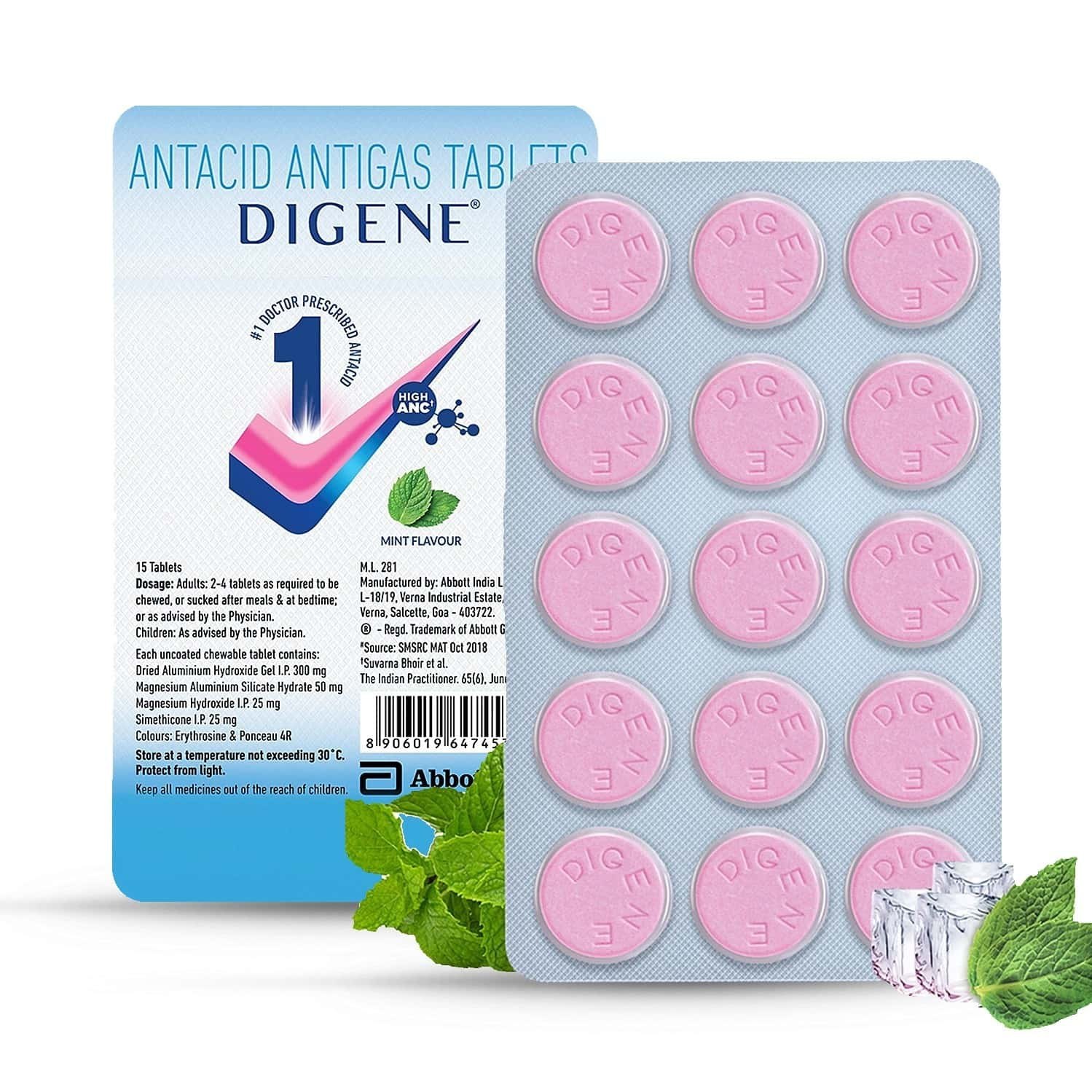 Digene Antacid Antigas Tablet - Uses, Price, Side Effects, Substitute