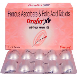 Orofer XT Tablet with Ferrous Ascorbate & Folic Acid - Uses, Price ...