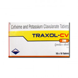 Traxol CV 200 mg/125 mg Tablet - Uses, Price, Side Effects, Substitute