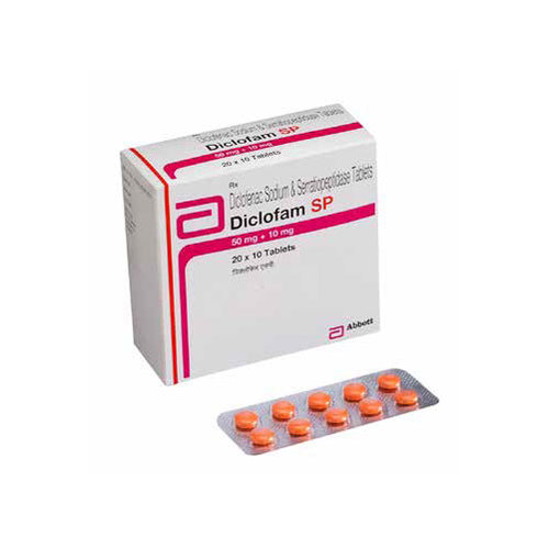 Diclofam SP 50 mg/10 mg Tablet - Uses, Price, Side Effects, Substitute
