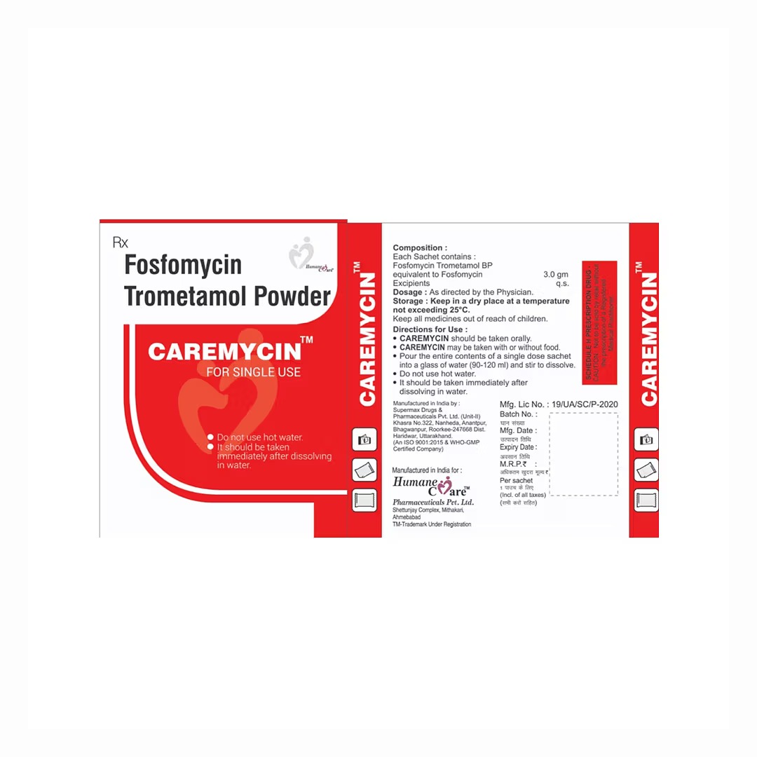 Caremycin Sachet - Uses, Price, Side Effects, Substitute