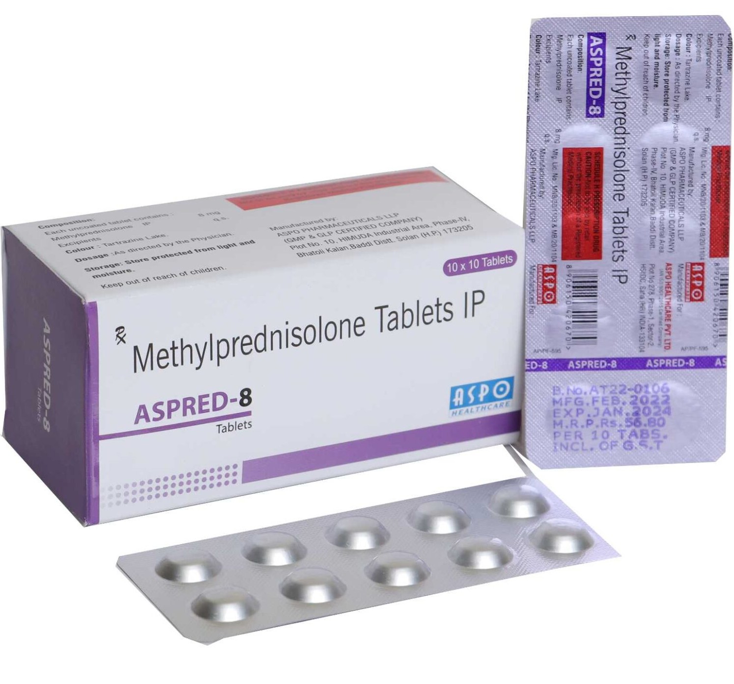 Aspred 8mg Tablet - Uses, Price, Side Effects, Substitute