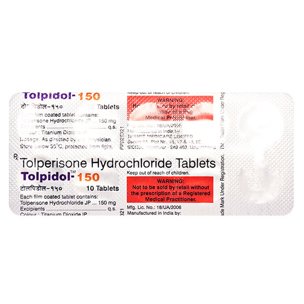 Tolpidol 150mg Tablet - Uses, Price, Side Effects, Substitute
