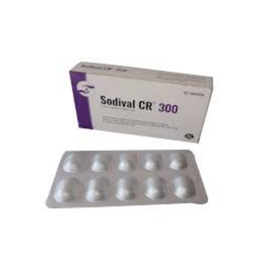 Sodival CR 300 Tablet - Uses, Price, Substitute, Side Effects and Benefits