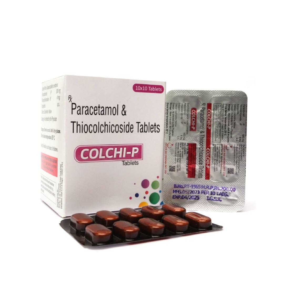 Colchi P 500mg/4mg Tablet Uses, Price, Side Effects And Substitutes