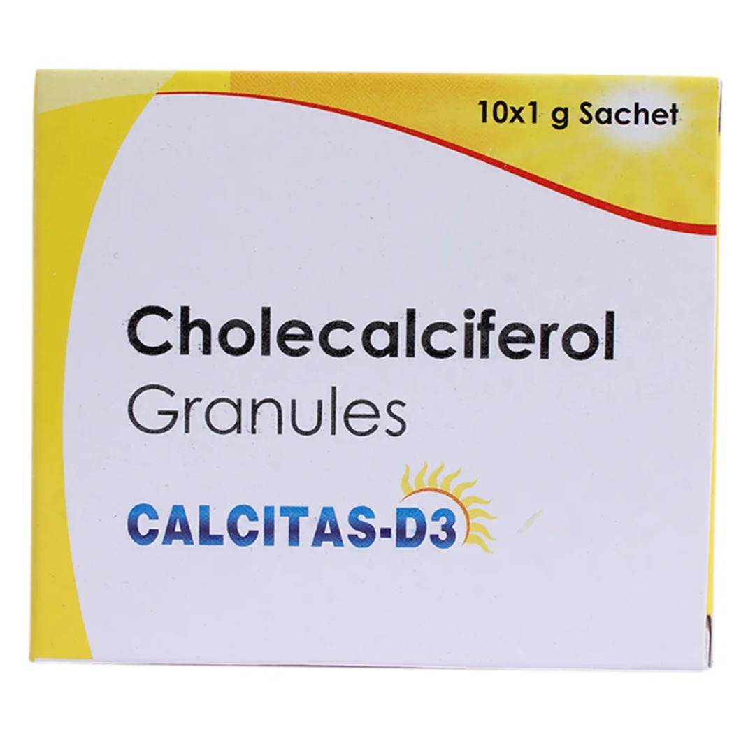 Calcitas d3 granules - Uses, Benefits, Side Effects & Price