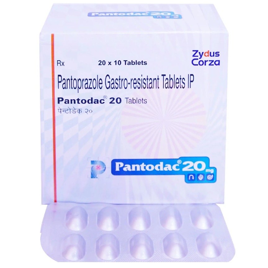 Pantodac 20mg Tablet - Uses, Benefits, Side Effects & Price